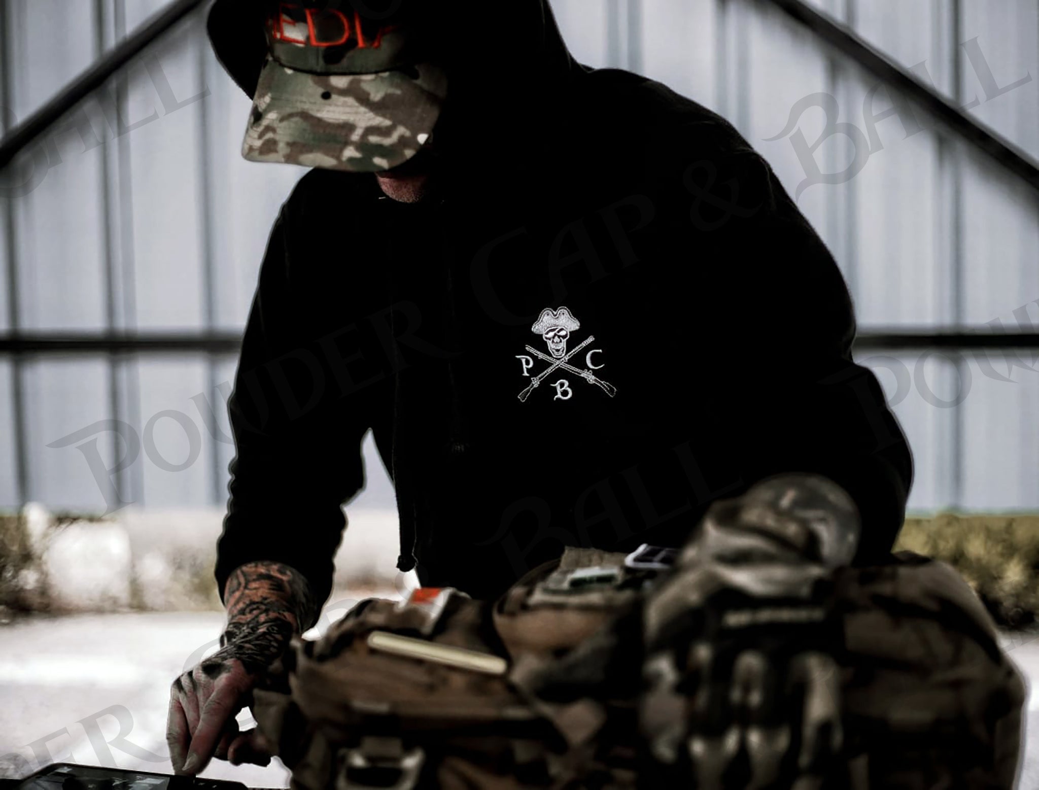 PCB hoody – Powder Cap & Ball